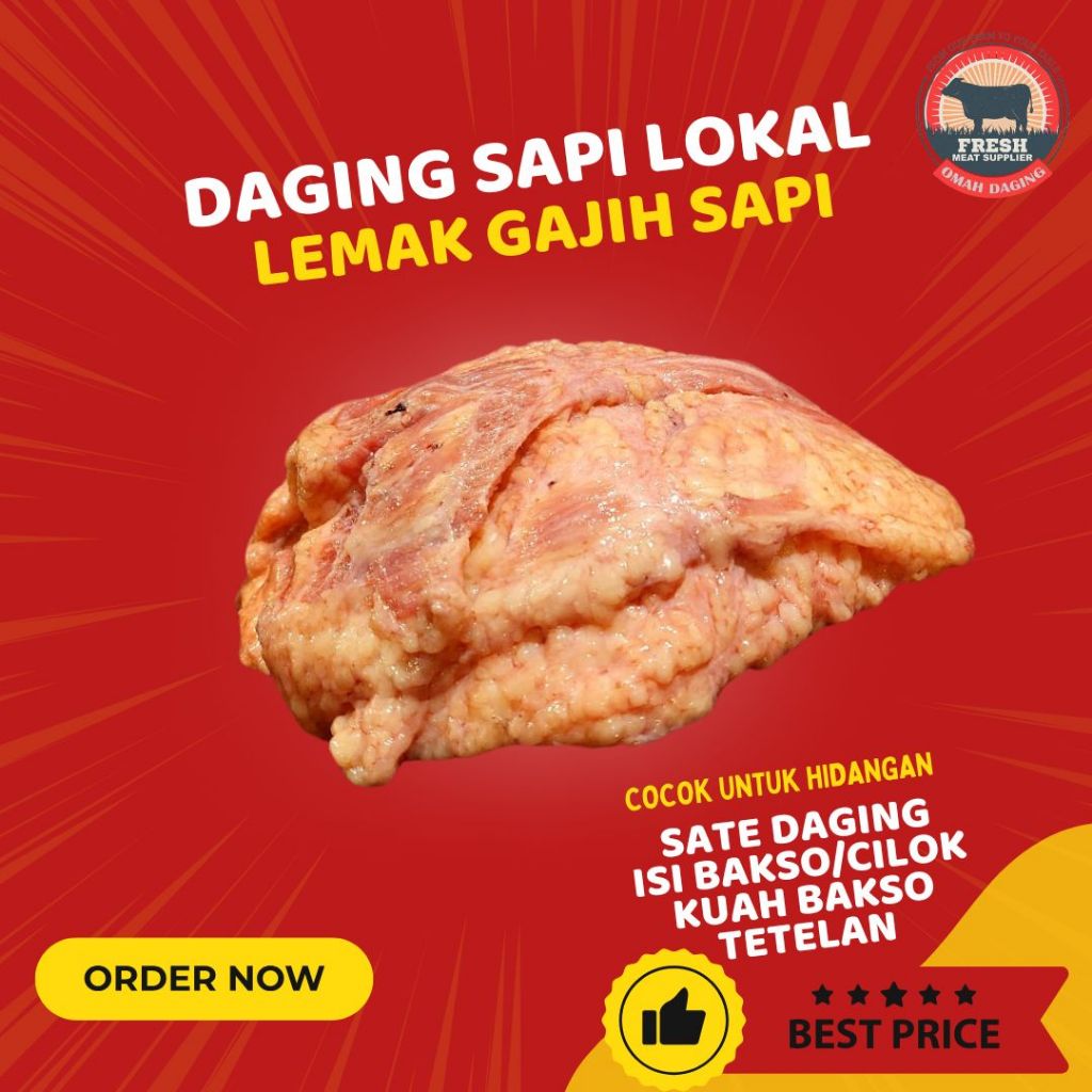 Jual Lemak Sapi Lemak Gajih Sapi Lokal Halal | Shopee Indonesia
