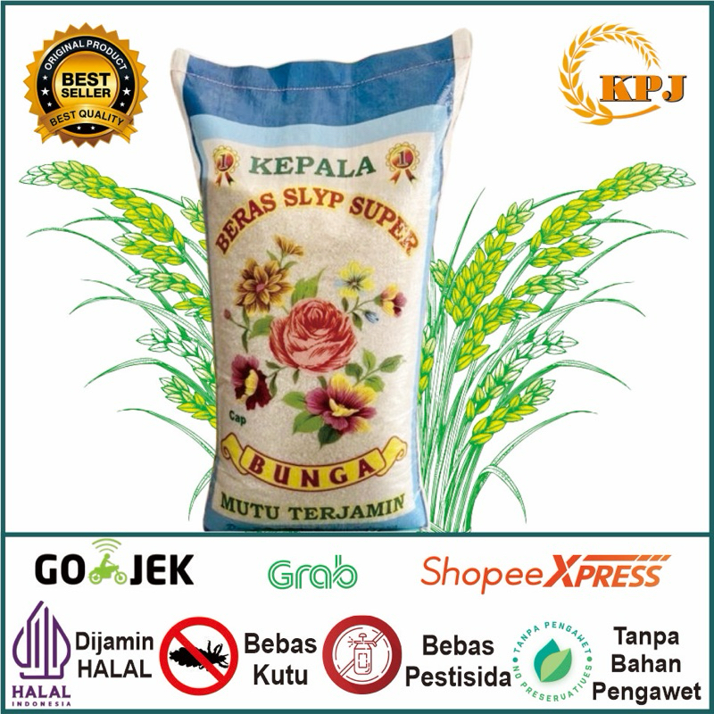 Jual beras bunga slyp super 20kg 10kg 5kg | Shopee Indonesia