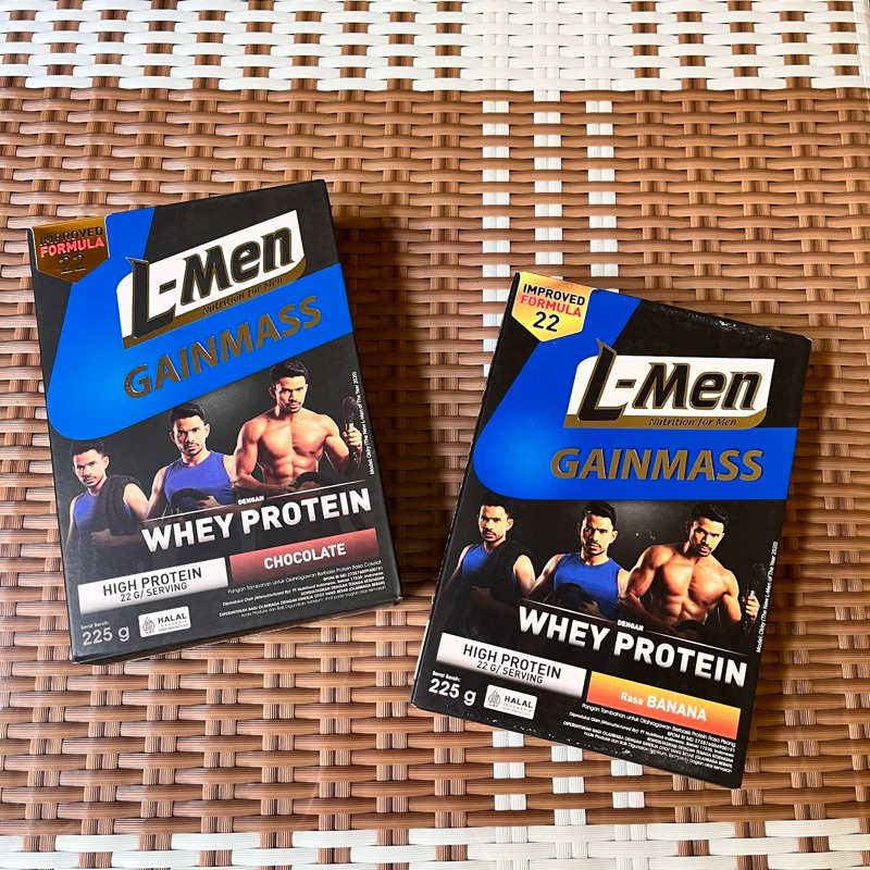 Jual L-Men Gain Mass Chocolate / Taro / Banana 225 gram - Susu Penambah ...