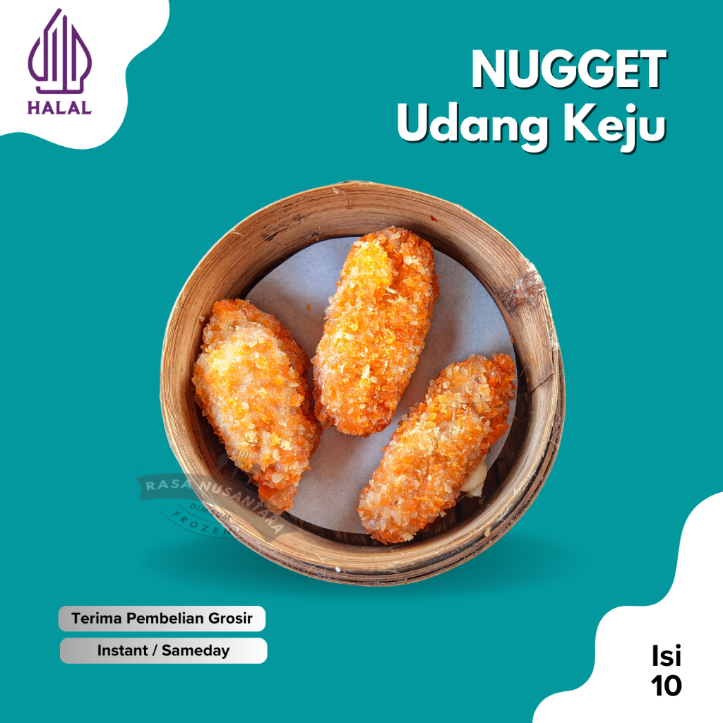 Jual Nugget Udang Keju Gacoan Halal dan Bergizi isi 10pcs | Shopee ...