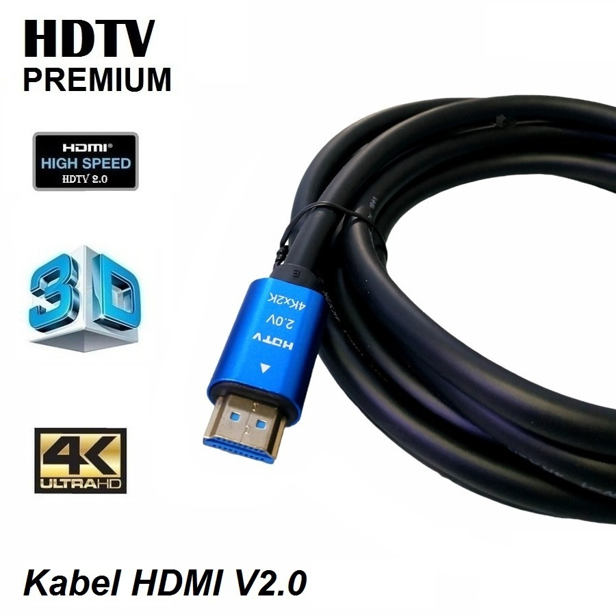 Jual Kabel hdmi Versi 2.0 M-Tech 4K HDTV Premium 1.5M | Shopee Indonesia