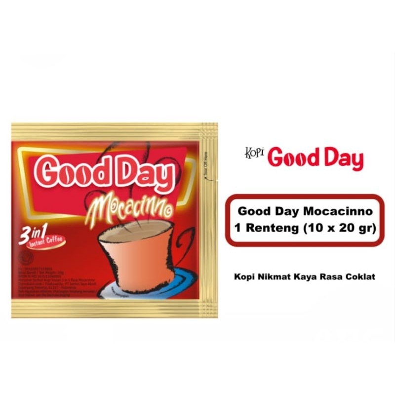 Jual Kopi Good Day Moccacinno 3 in 1 Merah / Kopi Good Day Merah Kopi ...