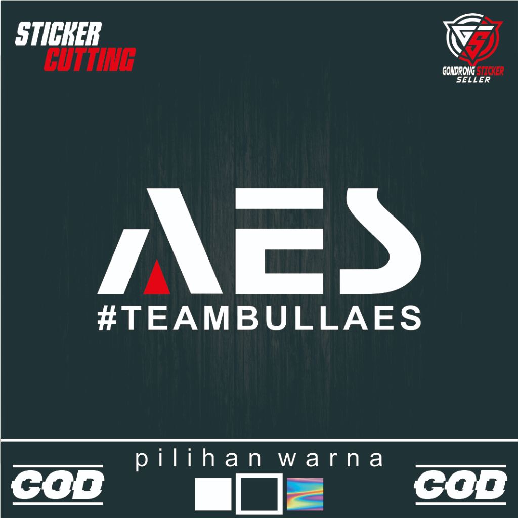 Jual Sticker AES - Stiker Team BullAES cutting | Shopee Indonesia