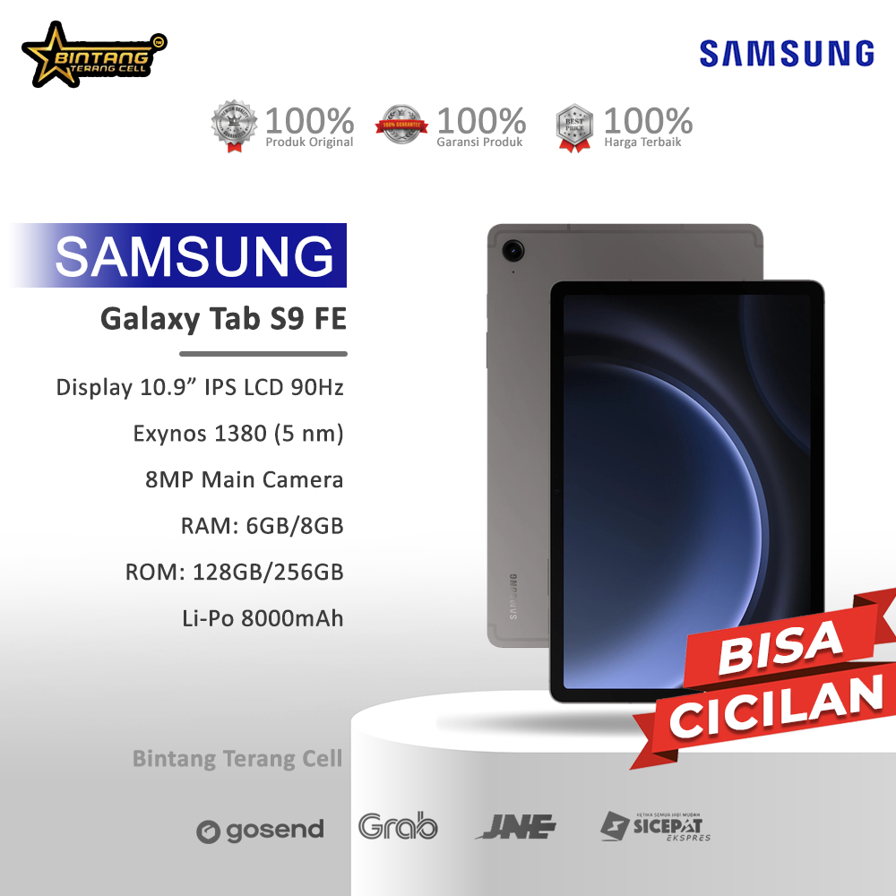 Jual Samsung Galaxy Tab S9 FE 5G RAM 6/128GB tab s9fe tabs9fe tab s9 fe ...