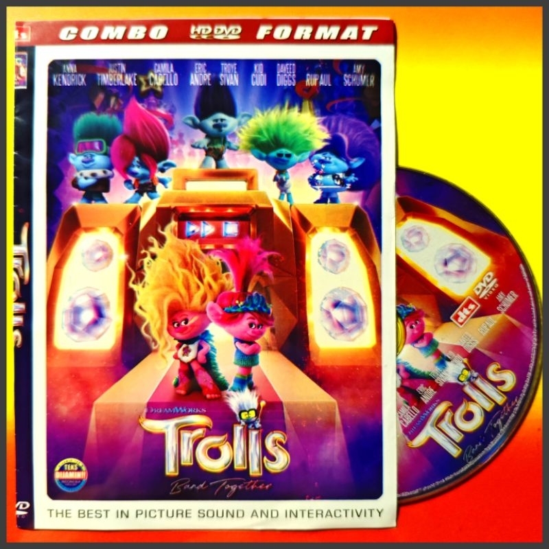 Jual Kaset Film Kartun Animasi TROLLS Band Together Movie Teks ...
