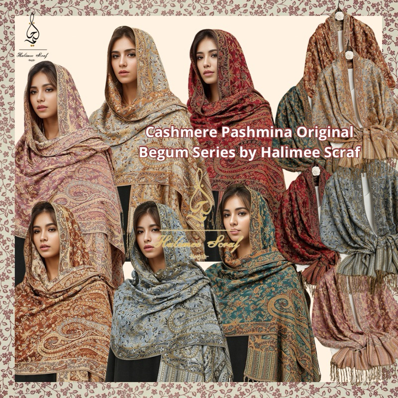 Jual TERLARIS PASHMINA CASHMERE ORIGINAL 2 Viral by halimee scraf I ...