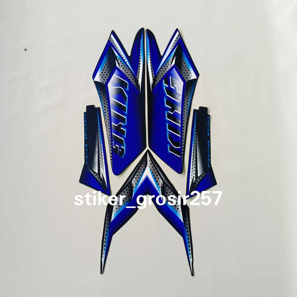 Jual STIKER STRIPING LIS POLET BODY MOTOR YAMAHA RX KING 2008 BIRU STANDAR | Shopee Indonesia