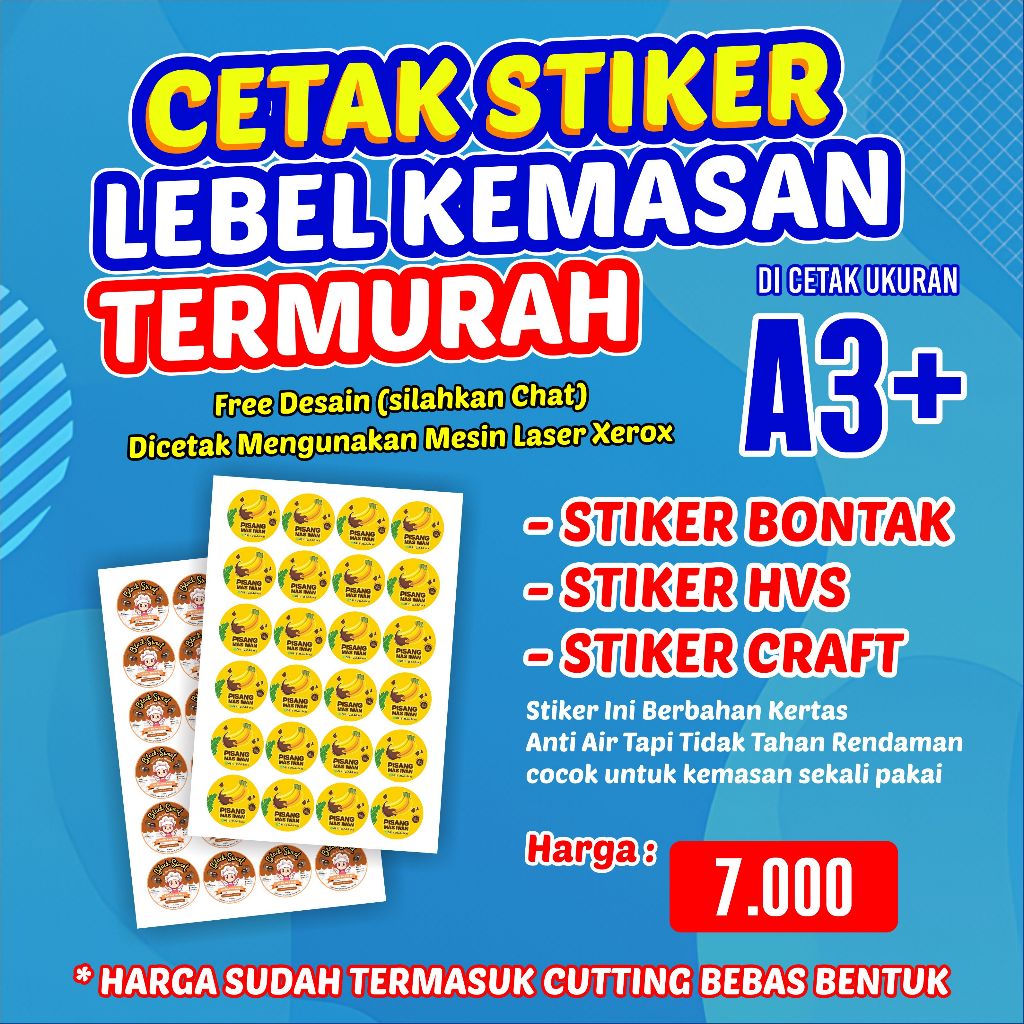 Jual Stiker Lebel Kemasan Bontak | Shopee Indonesia