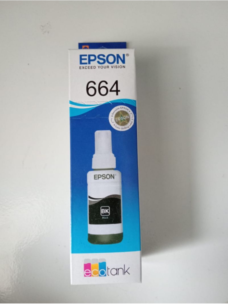 Jual Tinta Epson 664 Original Satuan warna BK,c,,y,,m,,For Printer L100,,L110,,L120,,L200,,L210 ...
