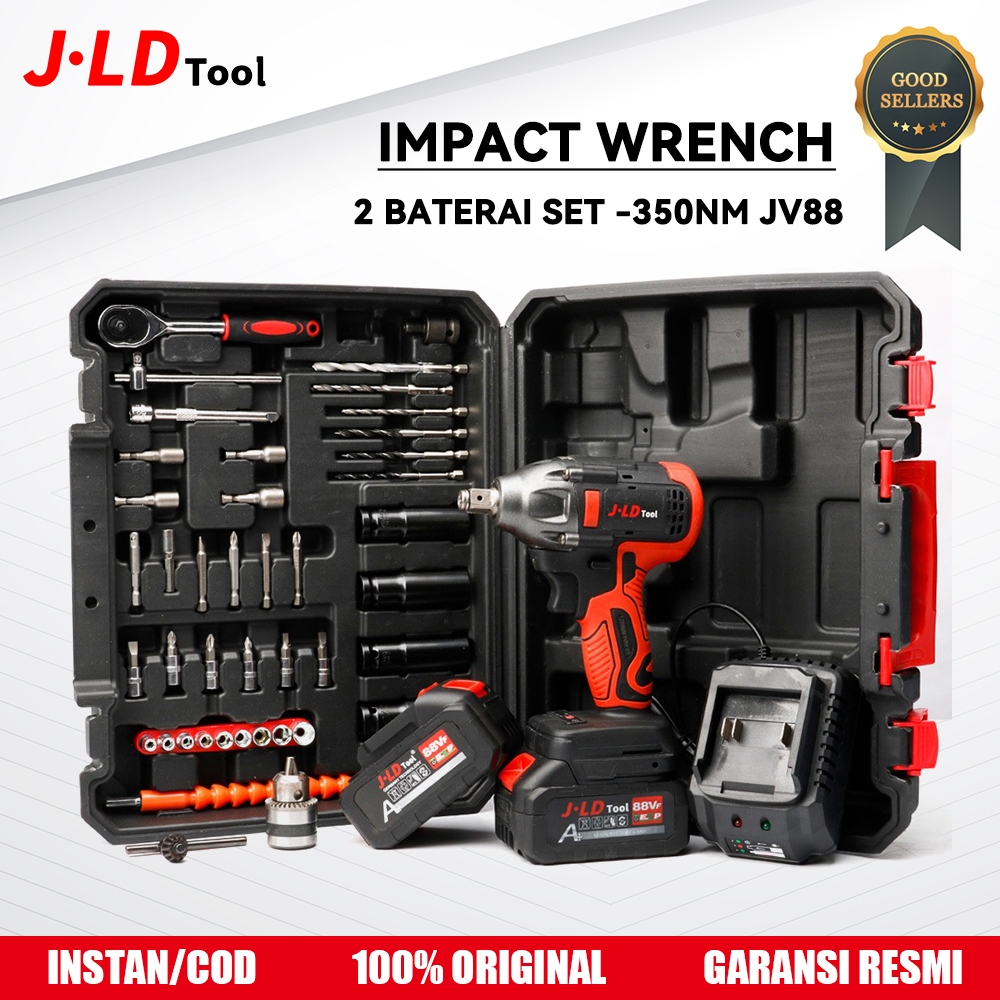 Jual JLD Brushless Impact Wrench 350NM Mesin Bor Baterai Impact jld ...