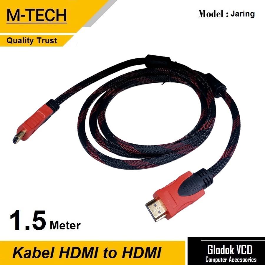 Jual M-Tech Kabel hdmi Jaring 1.5m | Shopee Indonesia