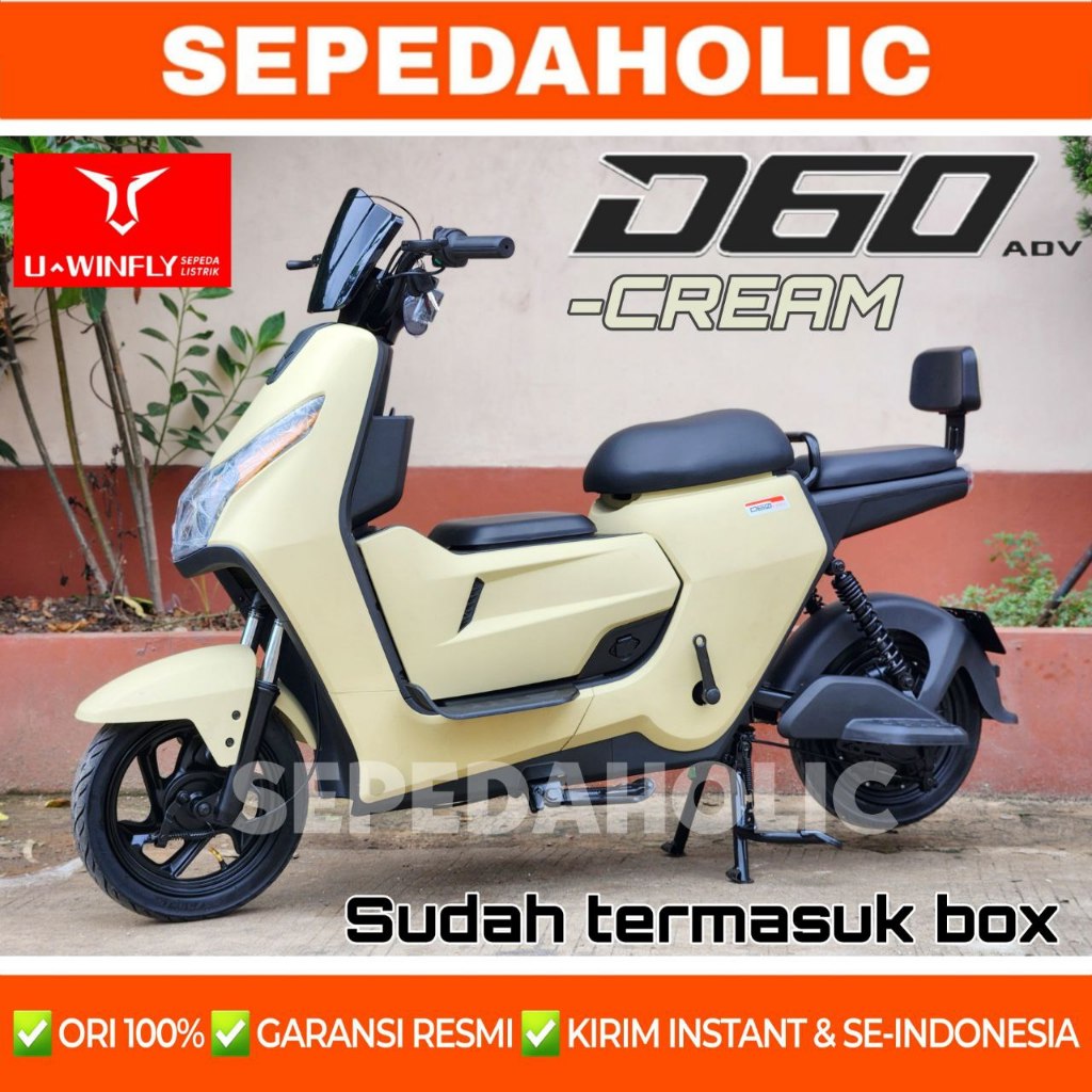 Jual Sepeda Listrik UWINFLY D60 D65 ADV (Termasuk Box Extra) 500 Watt Electric E Bike | Shopee ...