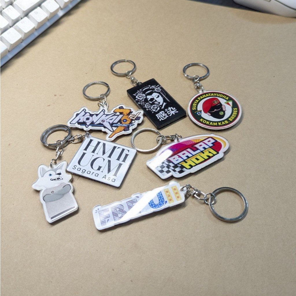 Jual [Grosir] Keychain - Gantungan Kunci Akrilik - Custom Gambar Sesuai ...