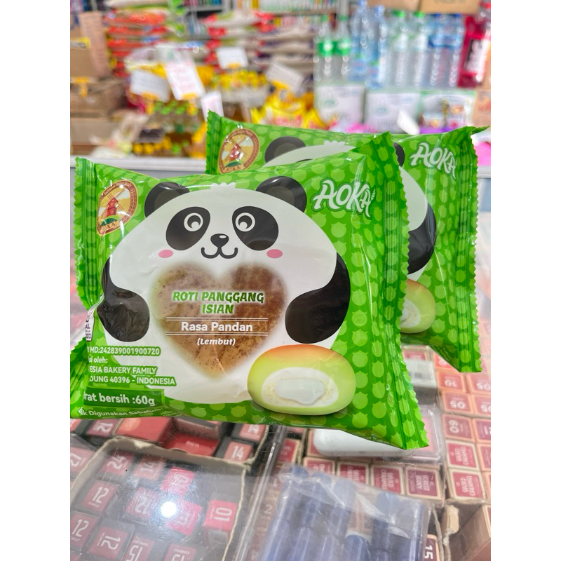 Jual Aoka Roti Panggang Isian Rasa Pandan | Shopee Indonesia