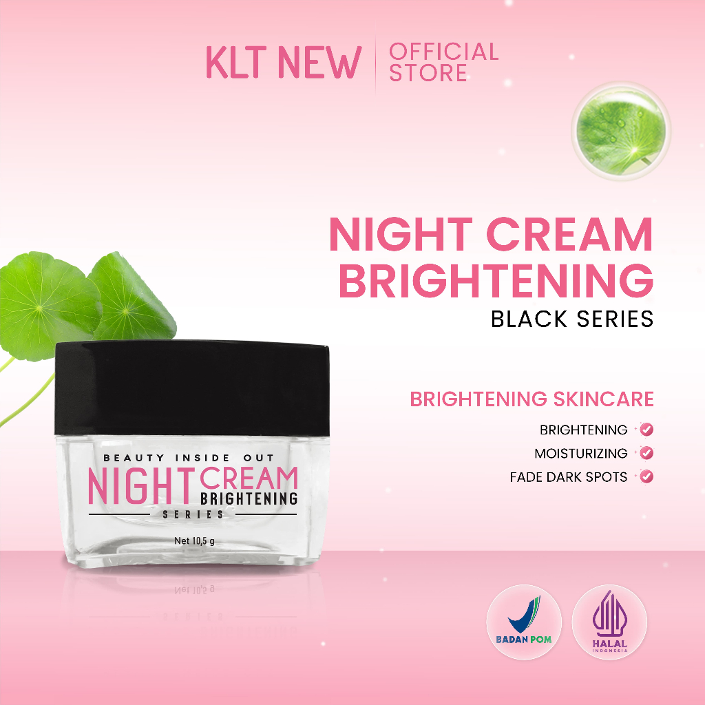 Jual KLT NEW - Beauty Inside Out Night Cream Brightening | Shopee Indonesia