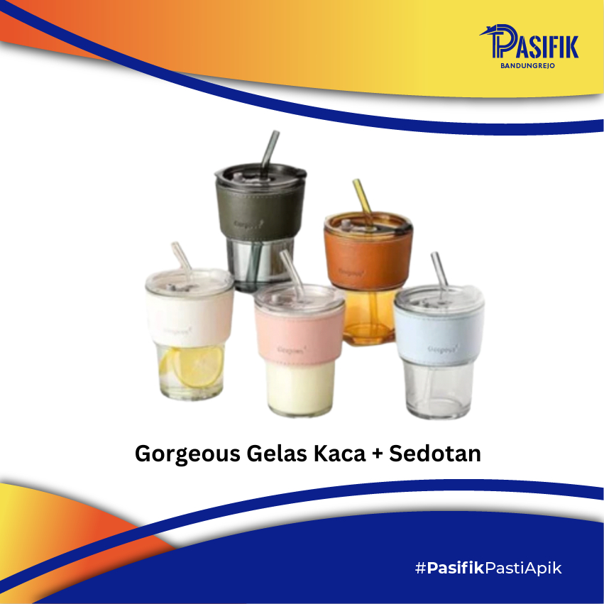 Jual Tumbler Gelas Kaca + Sedotan Mini Gorgous Aesthetic gelas slub ...