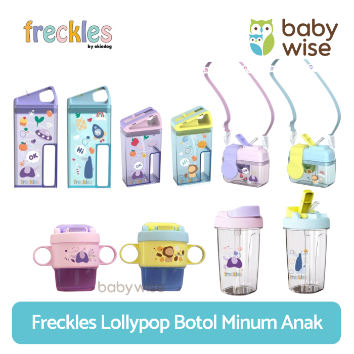 Jual Freckles Lollypop Botol Minum Anak - Joy | Dual Straw Sippy ...
