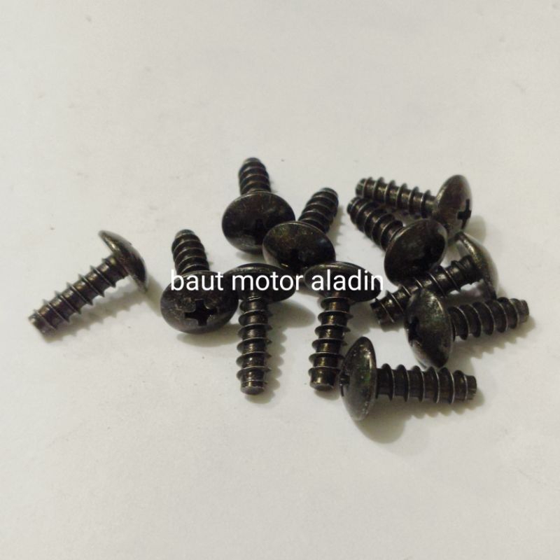 Jual Baut Cacing Yamaha Ulir 5x16 Hitam (10 pcs) | Shopee Indonesia