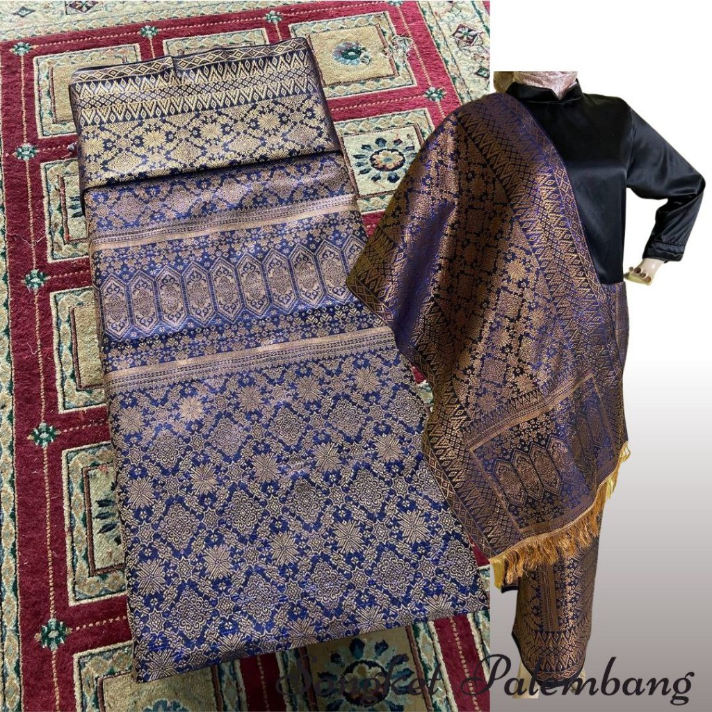 Jual Songket Pash - Songket Lepus Benang Silver Khas Palembang Berbagai Motif & Warna | Shopee ...