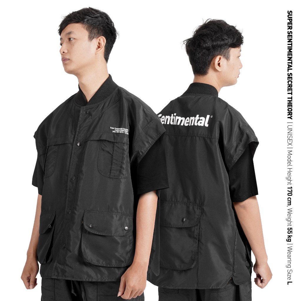 Jual SSST Watcher Vest Utility Hitam | Shopee Indonesia
