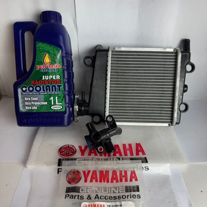 Jual Paket Radiator (2DP) + Air Radiator + Termostat Buat Motor Yamaha ...