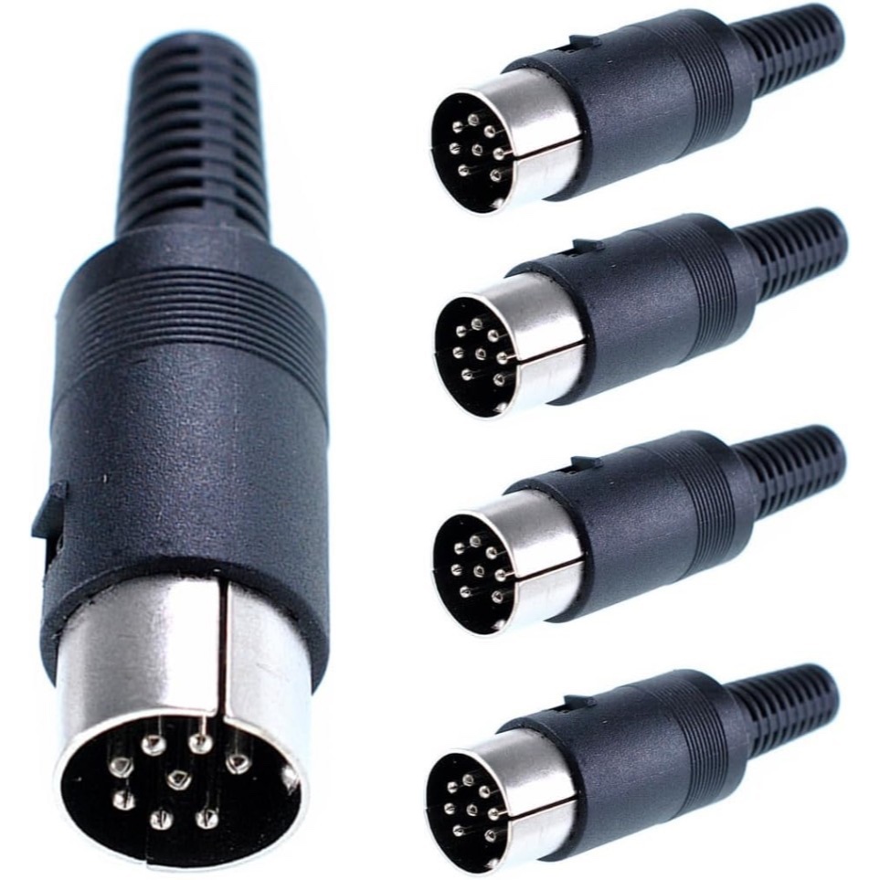 Jual Midi DIN 8 Pin Male / Connector Cable Type 8 Pin Male | Shopee ...