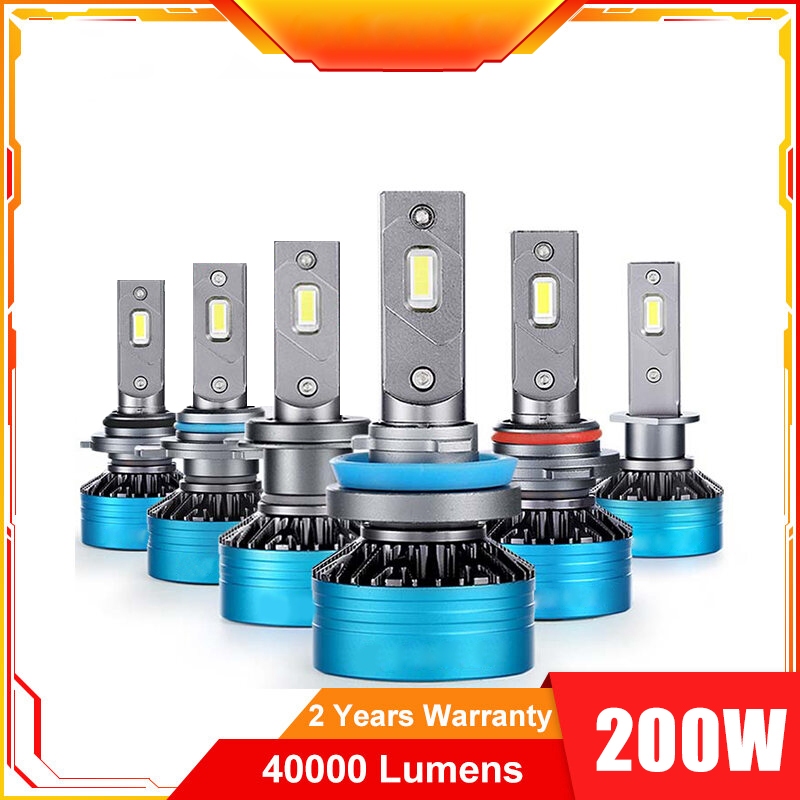 Jual H4 Lampu Led untuk Mobil Apollo 200W 40000Lumen 6500K Warna Putih ...