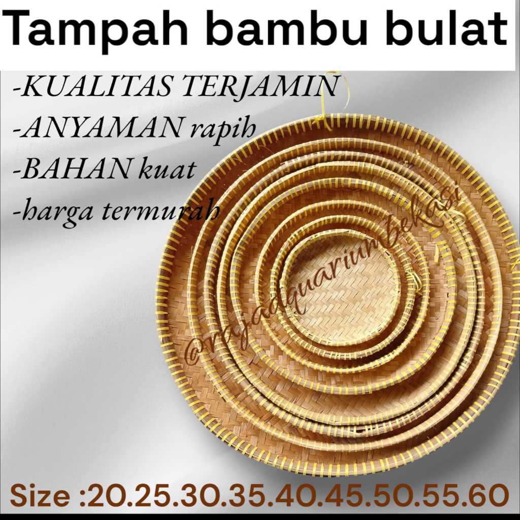 Jual TAMPAH BAMBU / NAMPAN BAMBU / NYIRU TUMPENG / TAMBIR | Shopee ...