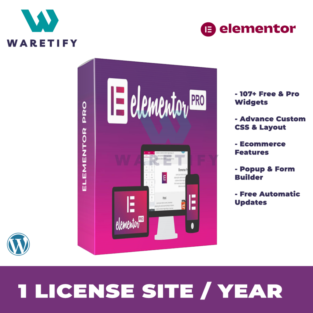 Jual Elementor Pro Original License Key Automatic Update | Shopee Indonesia