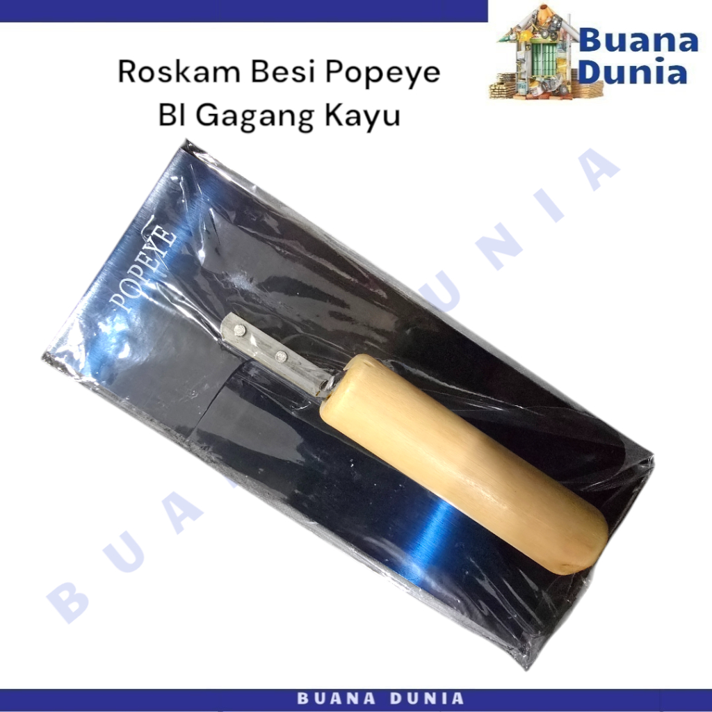 Jual Roskam Besi GG Kayu | Trowel Plaster | Sendok Semen | Acian ...