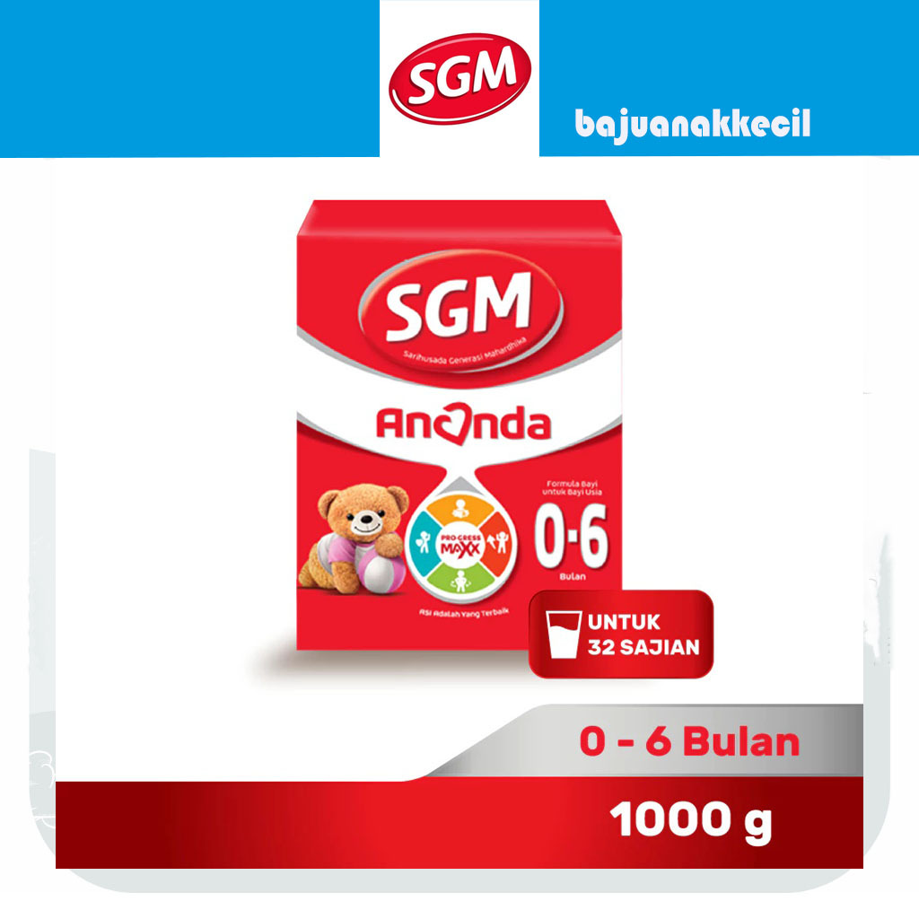 Jual SGM 0 6 Bulan Ananda 1 1000gr Susu Formula Bayi Bubuk 1Kg & 600 Gram | Shopee Indonesia