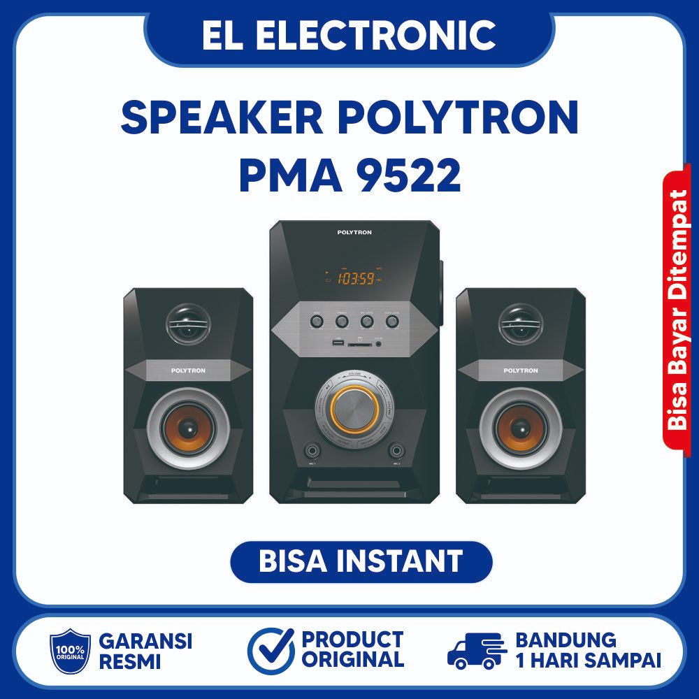 Jual POLYTRON PMA 9522 ( FM RADIO ) Active Speaker with Bluetooth ...