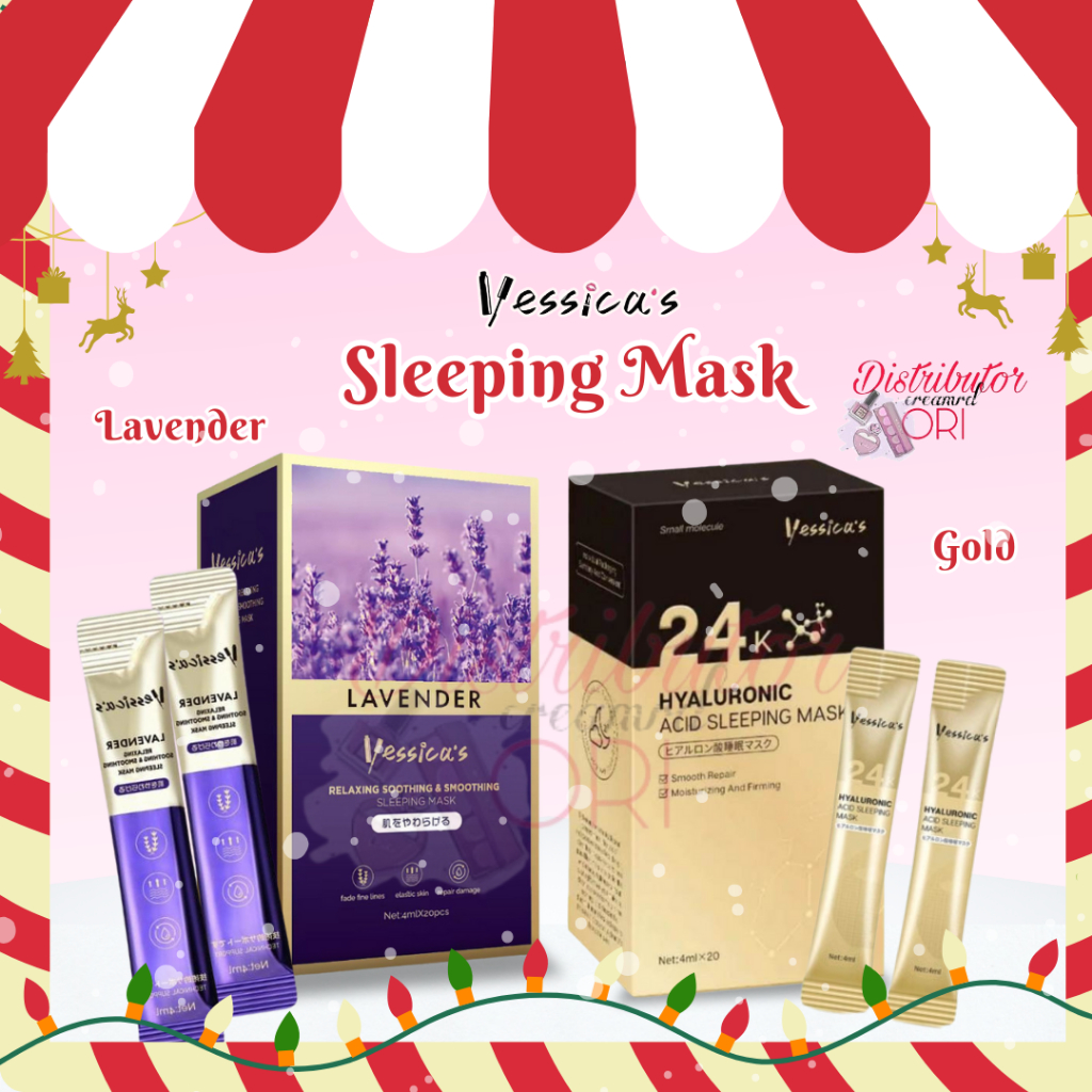 Jual YESSICA SLEEPING MASK ISI 20 SACHET ( HYALURONIC ACID 24K ...