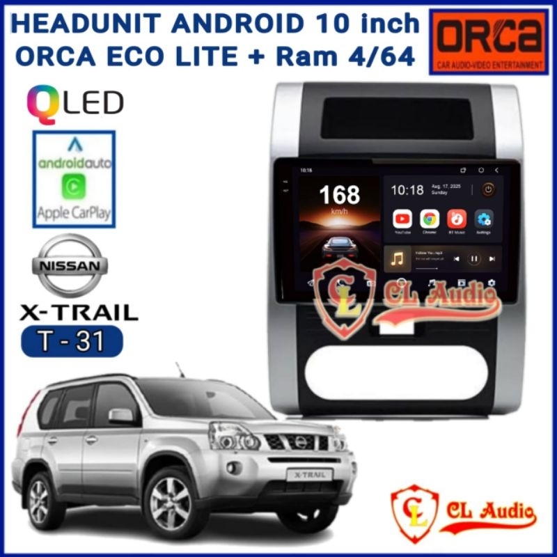 Jual Head Unit Android Orca Eco lite plus 10 Inch Nissan X-Trail 2008 ...