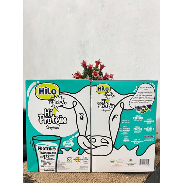 Jual Hilo teen Hi PROTEIN rasa Original 330gr /10 sachet-susu untuk ...