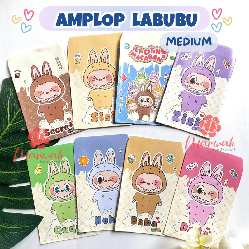 Jual Amplop Labubu Uk Medium Isi 10 Amplop Serbaguna Labubu Amplop ...