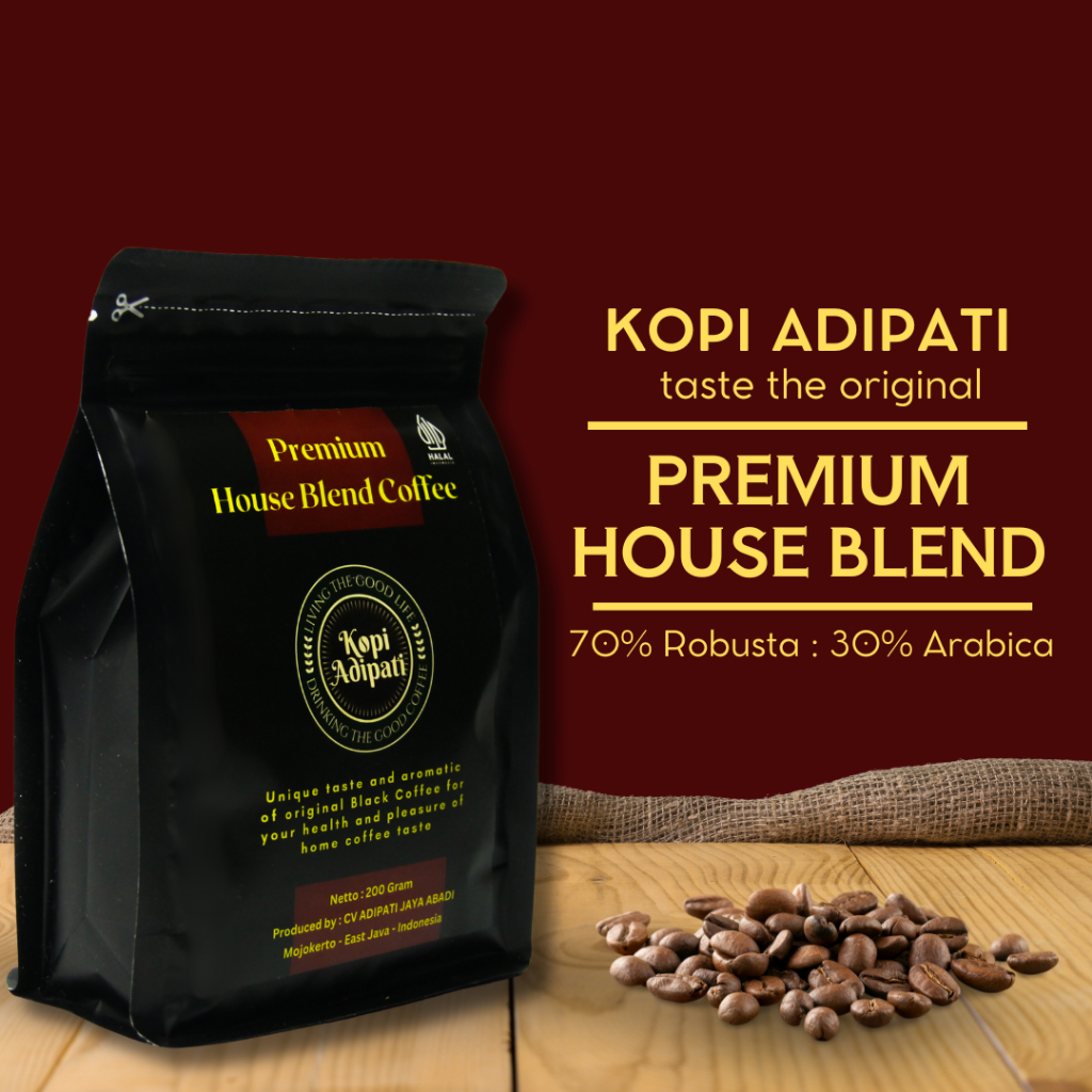 Jual Kopi Premium House Blend 200gr - Kopi Premium Blend Robusta ...