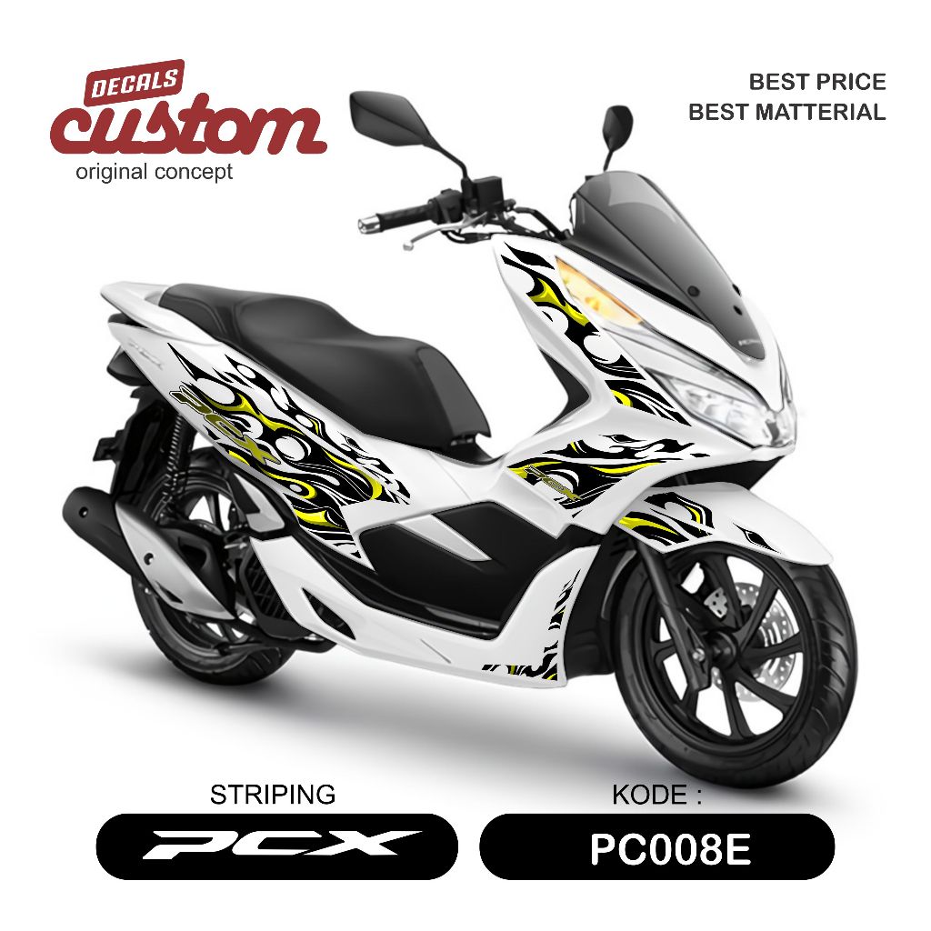 Jual stiker transparan motor honda pcx 150 lama decal uv pcx 151 ...