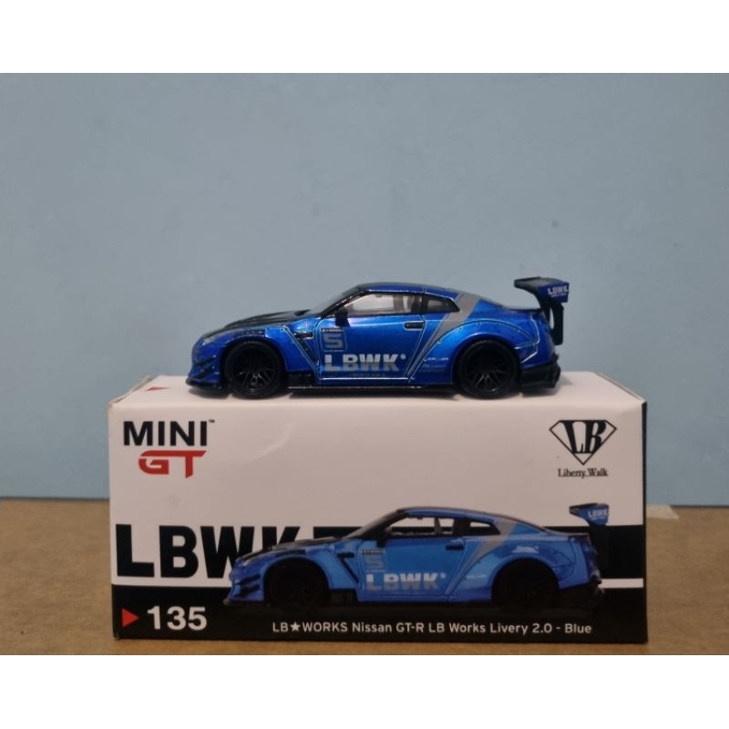 Jual LB Works Nissan GT-R LBWK Livery 2.0-Blue Mini GT | Shopee Indonesia