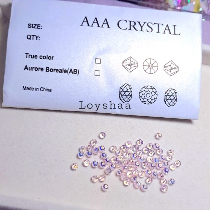 Jual Manik Kristal Ceko bakpau grade AAA | Crystal Ceko Grade 3A ...