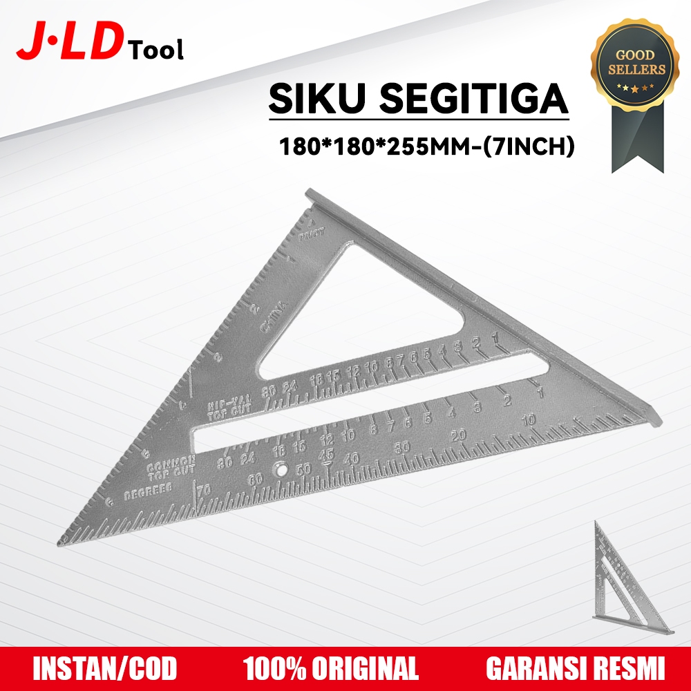 Jual 【BEST QUALITY】Penggaris Segitiga Siku Woodworking Alat Bantu ...