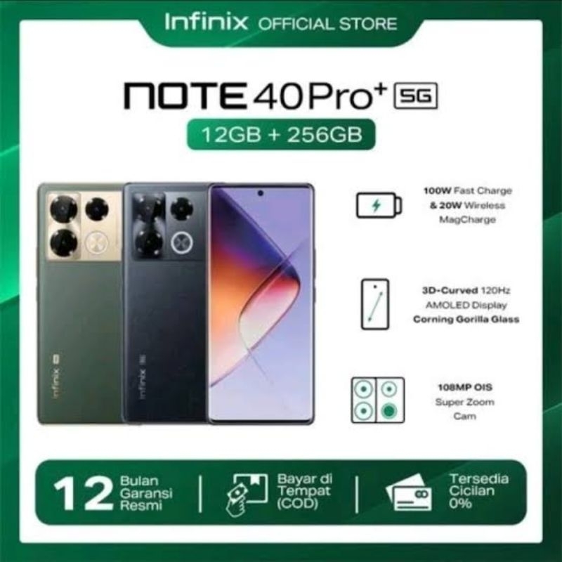 Jual Infinix Note40Pro+ 5G 12GB + 256GB | Shopee Indonesia