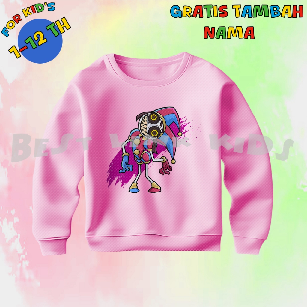 Jual Sweater Anak Kostum The Amazing Digital Circus Pomni Karakter ...