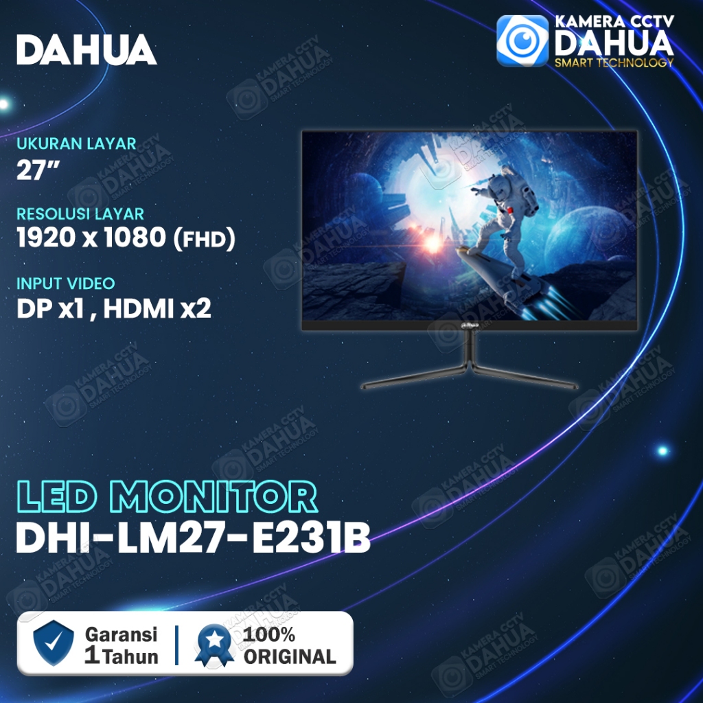 Jual DAHUA DHI-LM27-E231B MONITOR GAMING 27" 180Hz FULL HD HDMI FHD 27 INCH | Shopee Indonesia