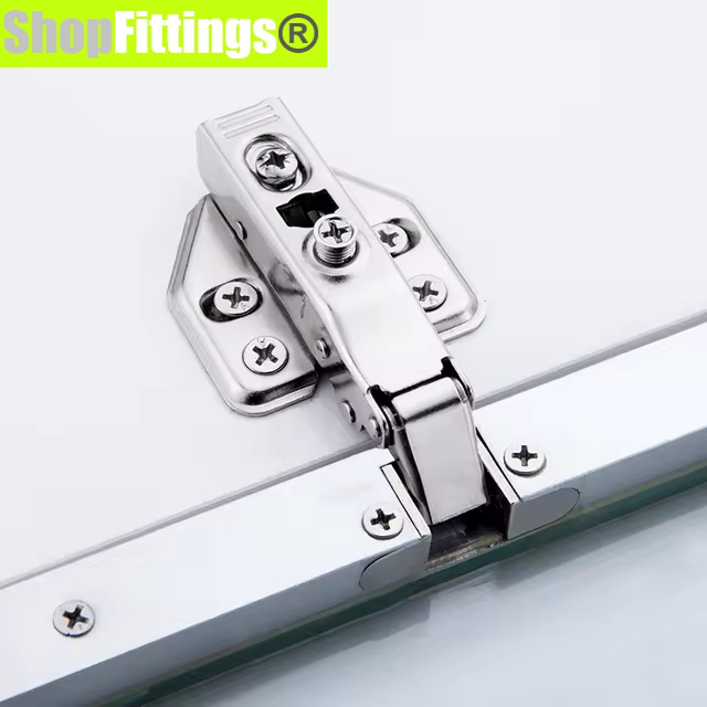 Jual Engsel Frame Aluminium 2cm LURUS Glass Frame Door Hinge Aluminum ...