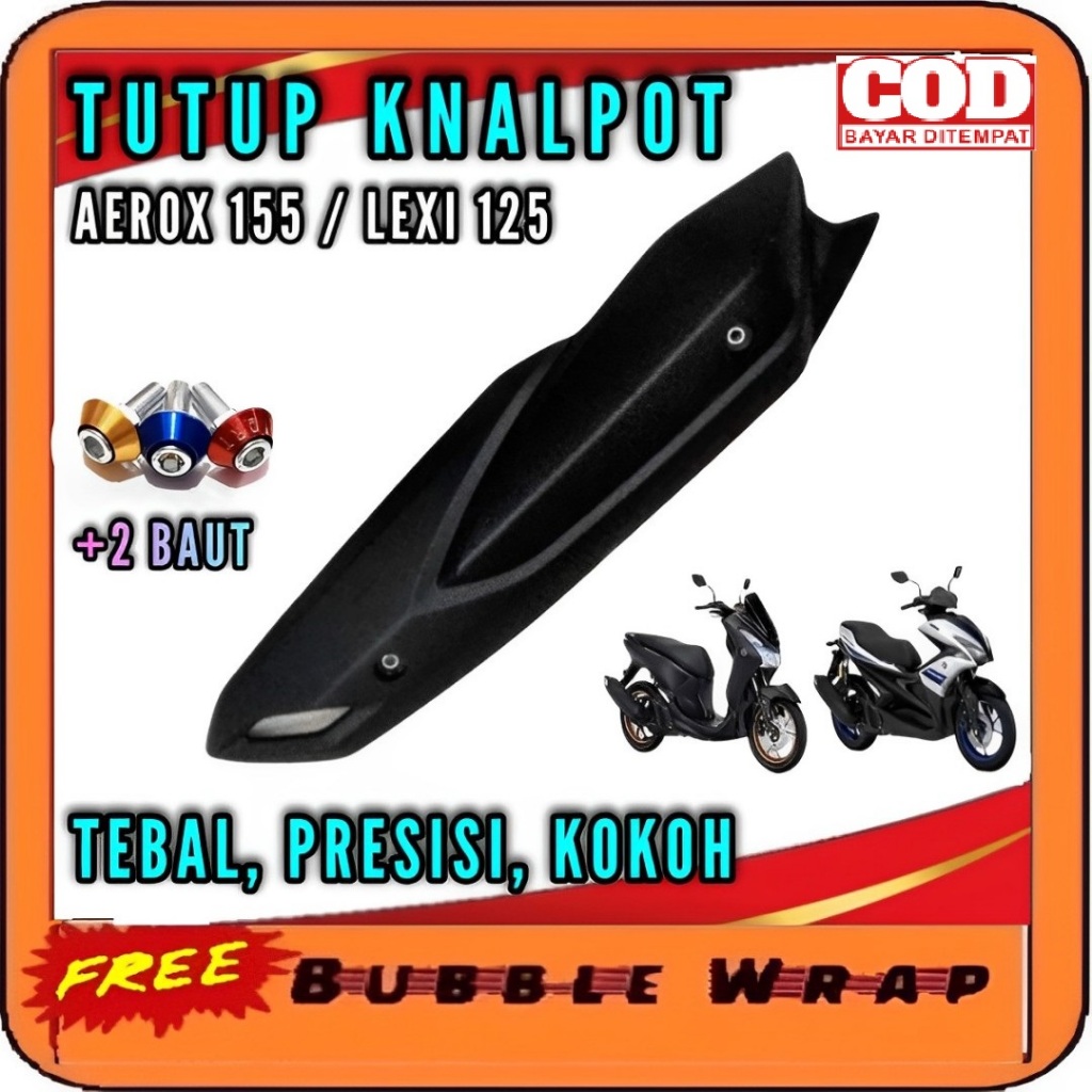 Jual cover knalpot motor AEROX / tameng knalpot / tutup knalpot AEROX ...