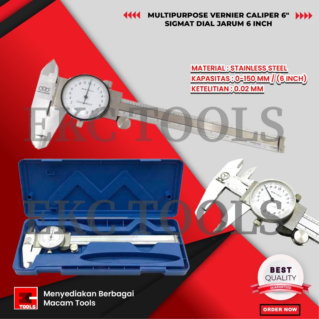 Jual Multipurpose Vernier Caliper 6" multiguna serbaguna/jangka sorong ...