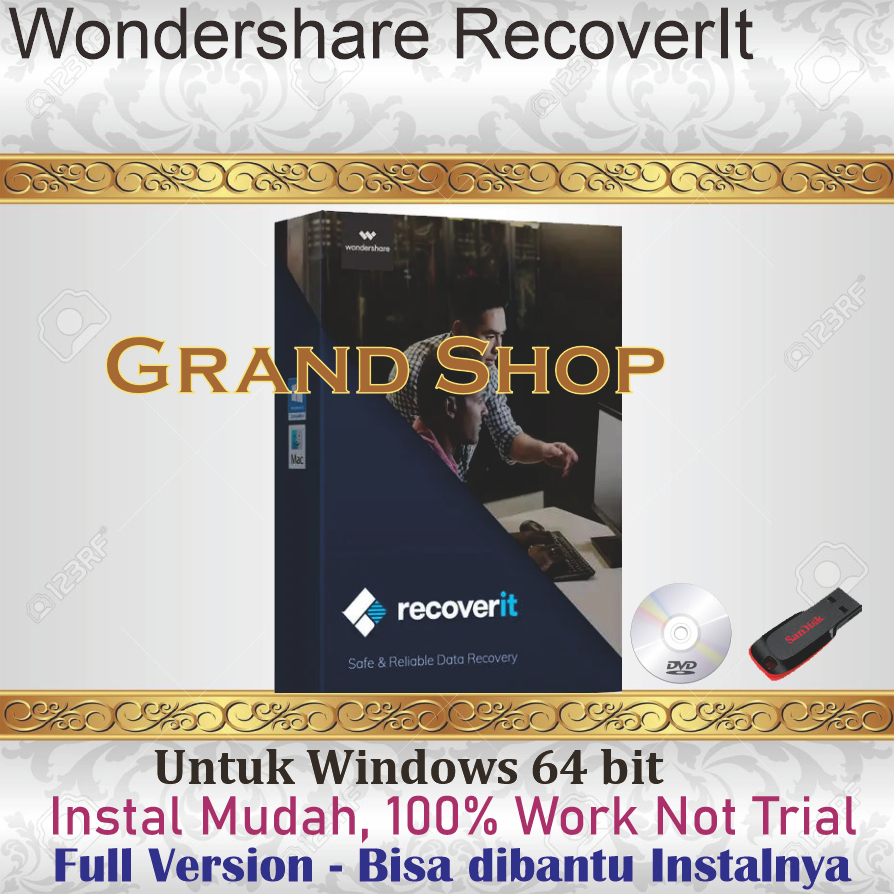 Jual Wondershare RecoverIt 13.0.2.9 (Full Version, Not Trial) | Shopee ...