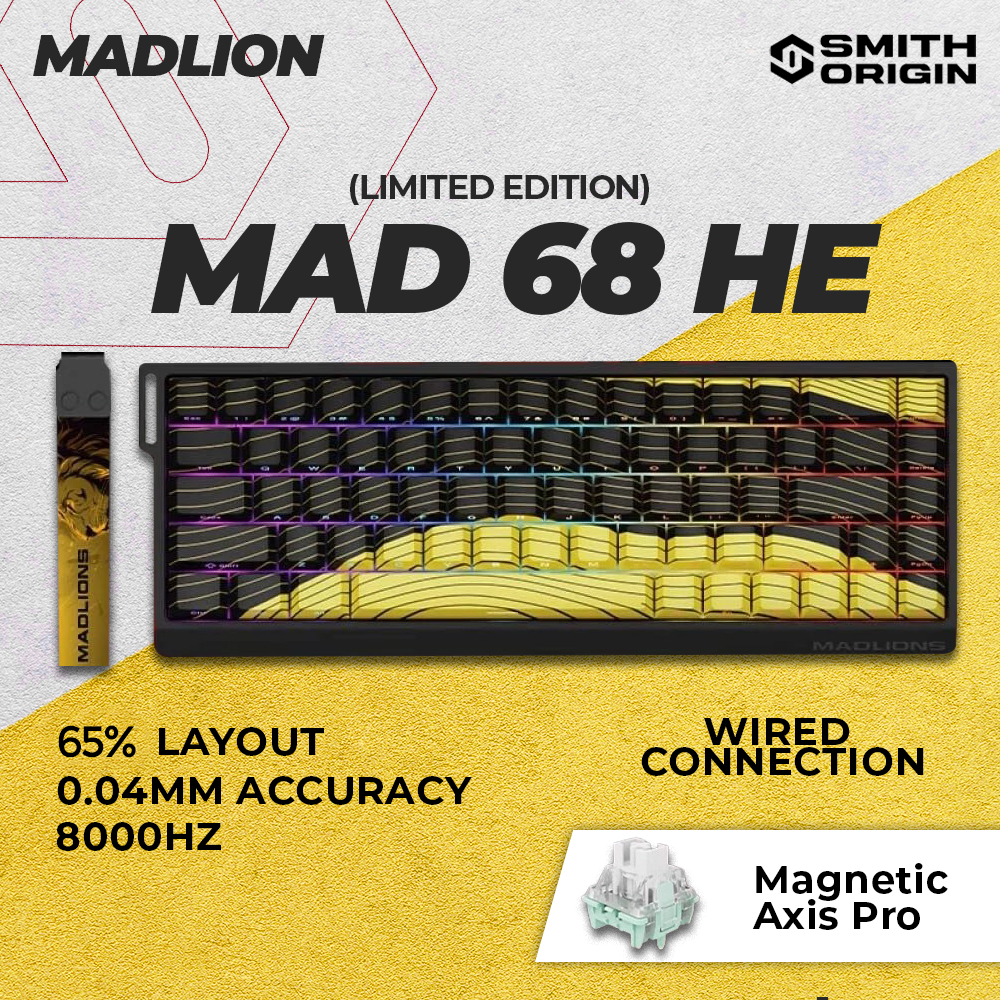 Jual Madlions Mad 68 Black Yellow HE Rapid Trigger Magnetic Pro Switch ...