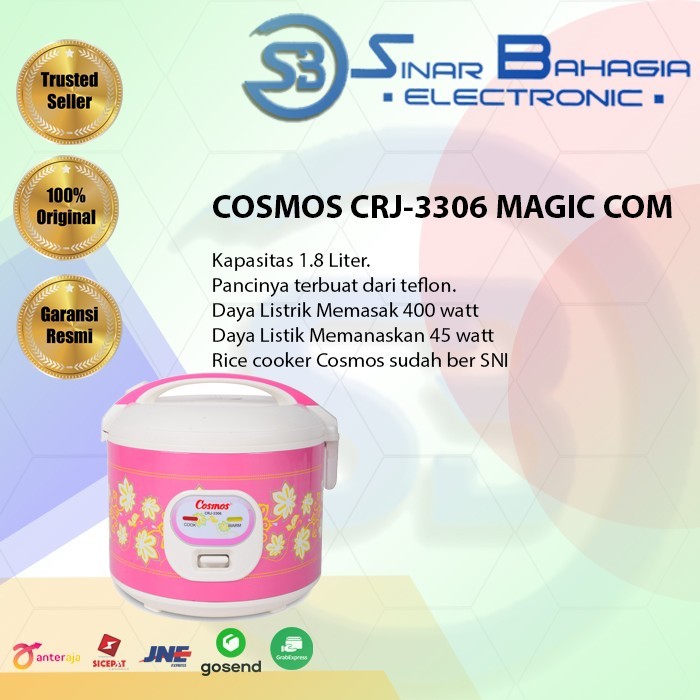 Jual COSMOS CRJ-3306 MAGIC COM (NEW) ( KHUSUS BANDUNG) PENGIRIMAN ...